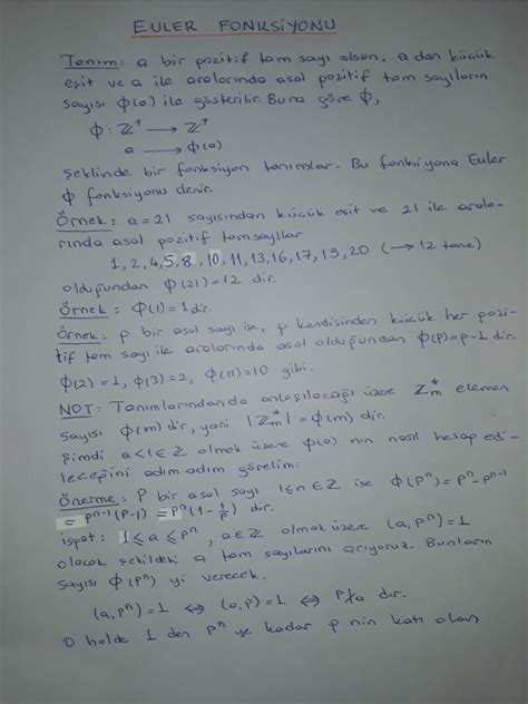 20 Euler Fonksiyonu Pdf