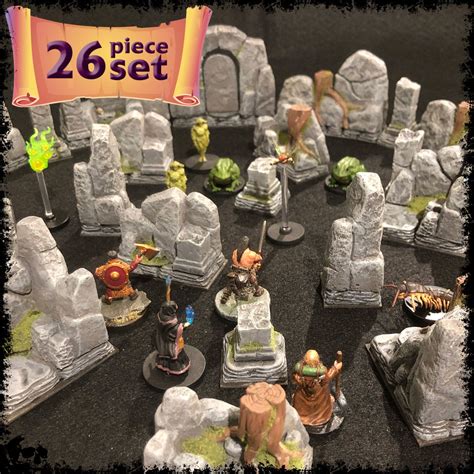 The Wilds Modular Glade Set The Dungeon Caster Modular 3d Terrain For Dandd Frostgrave