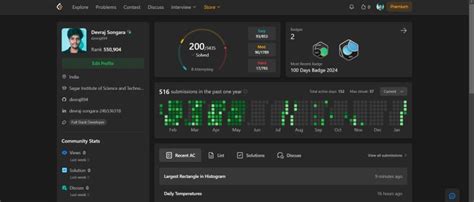 devraj songara on linkedin leetcode codingjourney dsa
