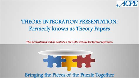 Pdf Theory Integration Presentation Formerly Demonstrating The
