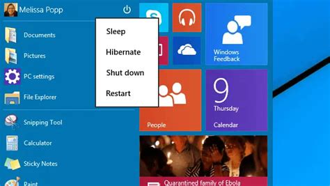 how to add hibernate shortcut to the windows 10 start menu