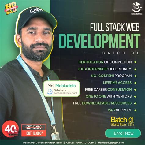 Gfgg It Academy On Linkedin 📢 Join Our Fullstack Web Development Course Mentored By Md