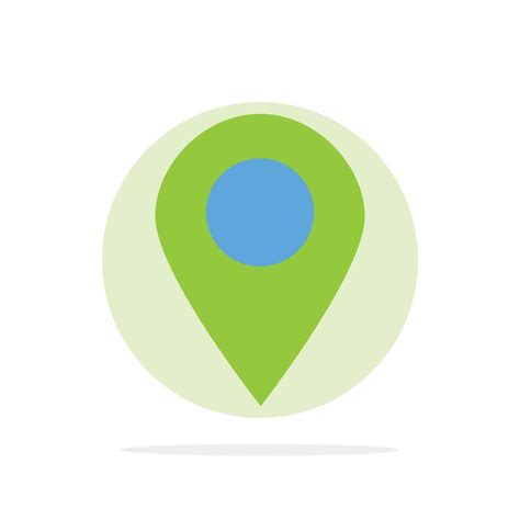 Location Map Marker Pin Abstract Circle Background Flat Color Icon 13240533 Vector Art At Vecteezy