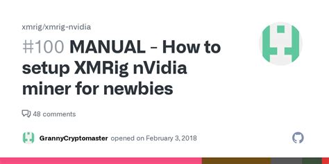 Manual How To Setup Xmrig Nvidia Miner For Newbies · Issue 100