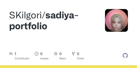GitHub SKilgori Sadiya Portfolio