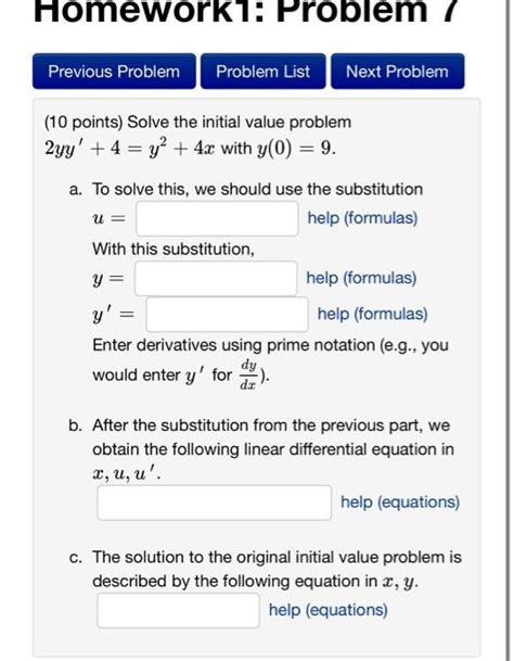 Solved Homework 1 Problem I 10 Points Solve The Initial