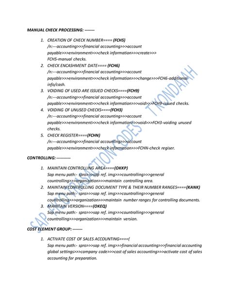 Sap Fico T Codes T Kondaiah Pdf