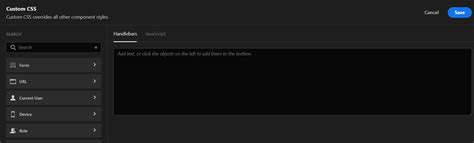 edit custom css gives me the bindings settings instead · budibase