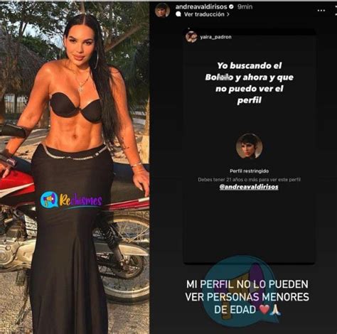 Andrea Valdiri no es apta para menores de edad hay que tener más de años para ingresar a su