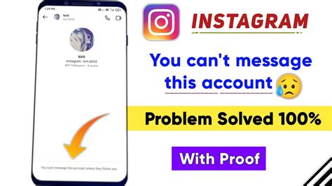 You Cant Message This Account Unless They Follow You Instagram Problem