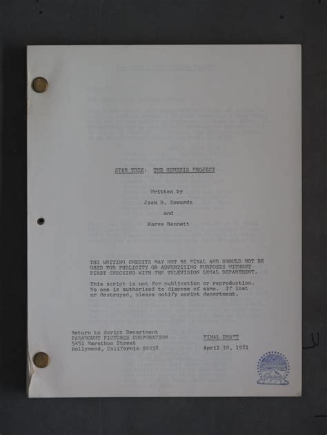 Star Trek Television Scripts