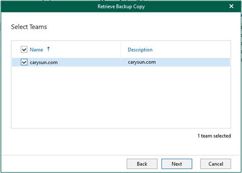 How To Create A Teams Data Retrieval Job In Veeam Backup For Microsoft