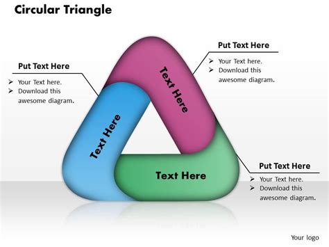 Circular Triangle PowerPoint Template Slide PowerPoint Slide Template Presentation Templates
