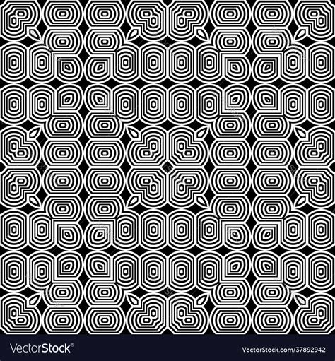 Design Seamless Monochrome Pattern Royalty Free Vector Image