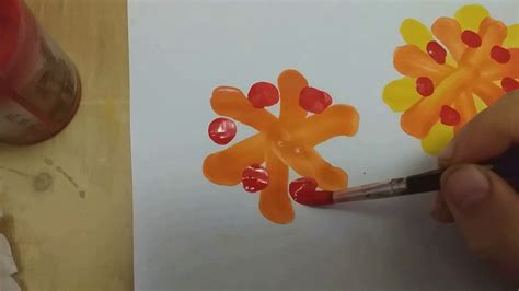 Познакомить с нетрадиционной техникой рисования «Рисование пальцами Рисуем цветы Youtube