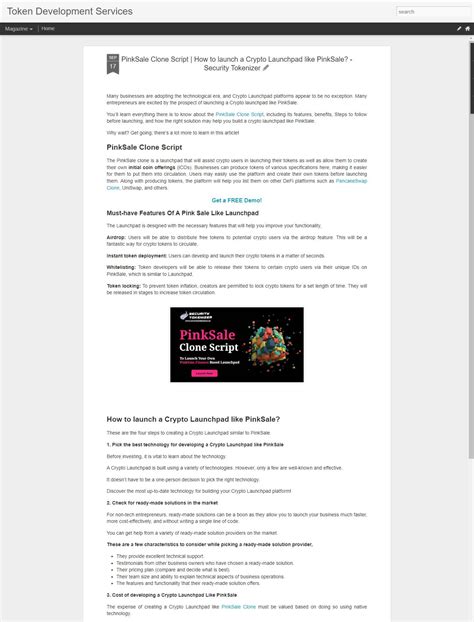 pinksale clone script how to launch a crypto launchpad like pinksale