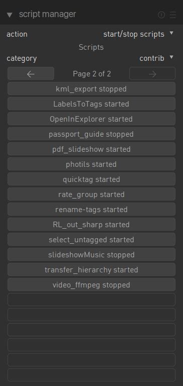 lua scripts ¿cuáles usais darktable en general darktable en español