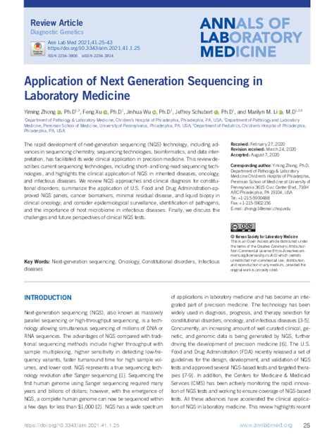 Pdf Application Of Next Generation Sequencing In Liquid Biopsy Analysis