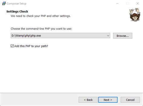 cara install composer di windows