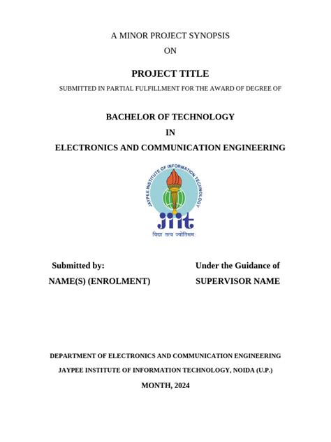 synopsis format pdf computer science computing