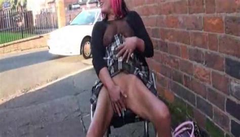 Wheelchair Bound Leah Caprice In Uk Flashing TNAFlix Porn Videos