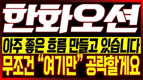 한화오션 주가전망 아주 좋은 흐름 만들고 있습니다 무조건 여기만 공략할게요 Youtube