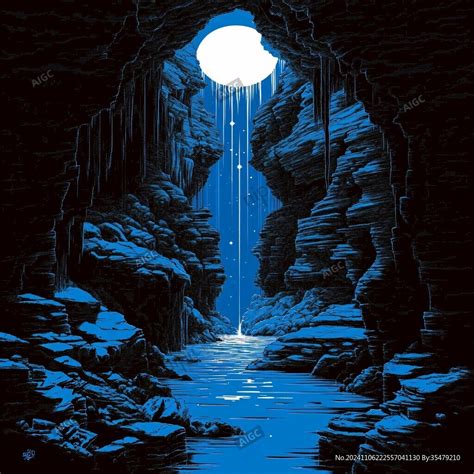 Ai创作图山洞探险场景 梦境般的洞穴 深邃的山洞 洞穴与水文 透光的山洞 洞内的山林景观 奇妙的山洞 山洞蓝球场 版画风格插画 洞中景观 神秘的洞穴 星月河幻想插画 悬崖峭壁下洞穴 荒凉空旷