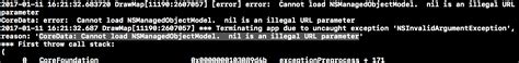 Ios Core Data Error Nsmanagedobjectmodel Issue Stack Overflow