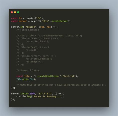 Mohammad Parsa Norouzi On Linkedin Project Stream Node Explanation Backpressure Pipe