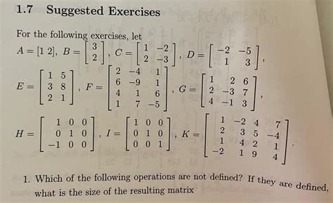Solved For The Following Exercises Let Chegg Com