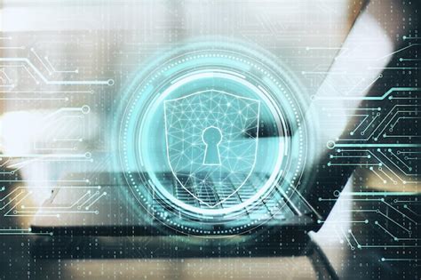 Premium Photo Laptop With Safety Padlock