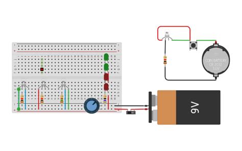 Circuit Design Ejercicio Resistencias Variables Tinkercad