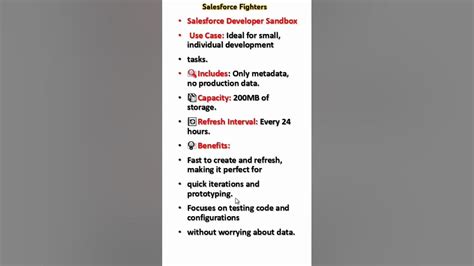 Salesforce Developer Sandbox Salesforcefighters Salesforcedeveloper Youtube