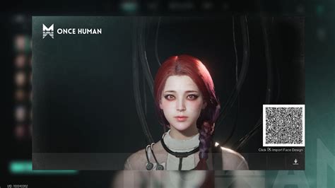 Once Human Type 2 Character Presets With QR Codes Character Creators
