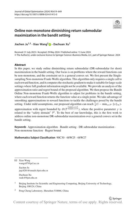 Online Non Monotone Diminishing Return Submodular Maximization In The