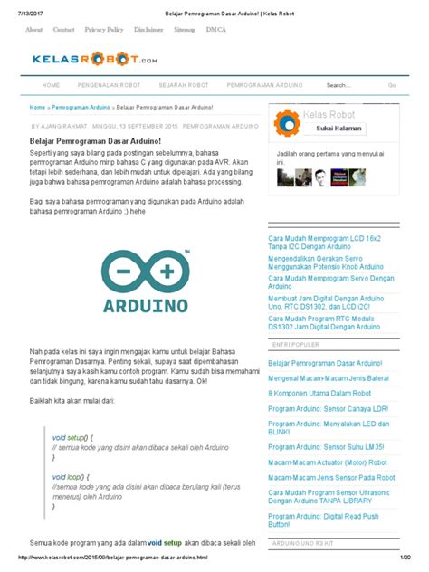 Bahasa Pemograman Arduino Pdf