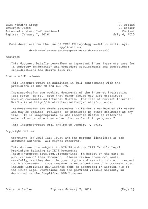 Pdf Status Of This Memo