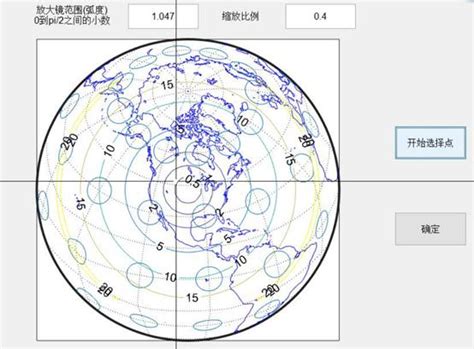 matlab地图工具箱学习心得（二）设计可变参数和位置拾取的“放大镜”式投影程序 matlab绘图中地图投影大小 csdn博客