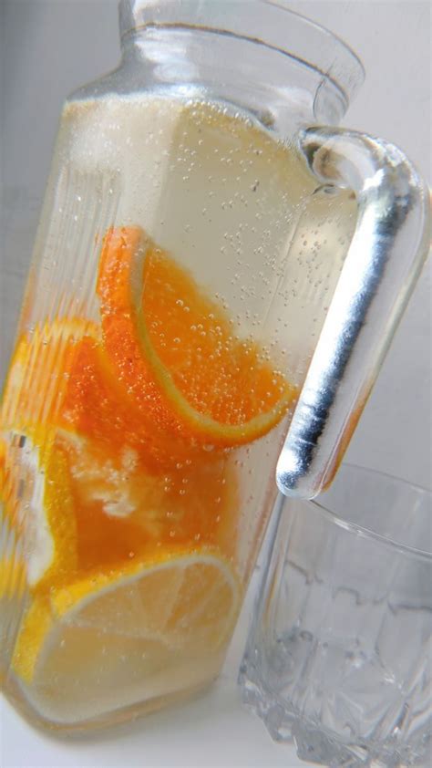 Вода с лимоном и апельсином