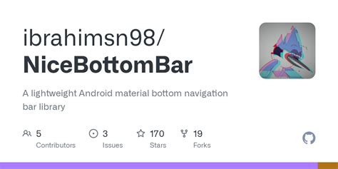 GitHub Ibrahimsn NiceBottomBar A Lightweight Android Material Bottom Navigation Bar Library