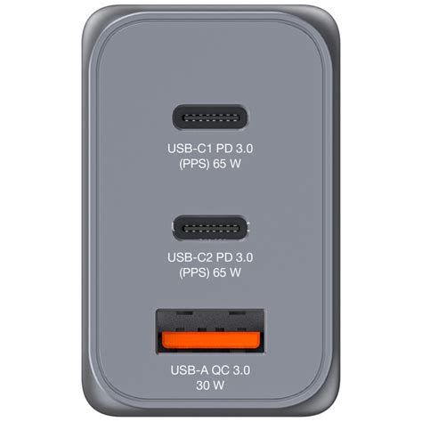 W Port Gan Wall Charger Multiport Plug Verbatim