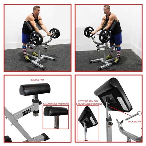 Valor Fitness Cb 11 Standing Arm Curl Station