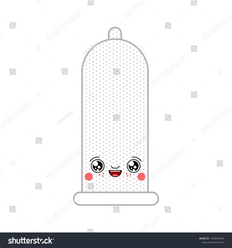Condom Kawaii Cute Cartoon Funny Rubber Stock Vector Royalty Free 1309583476 Shutterstock