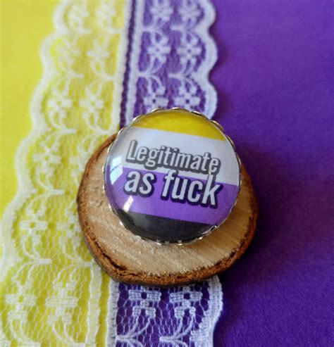 Lgbt Pride Pin Non Binary Asexual Transgender Pansexual Etsy
