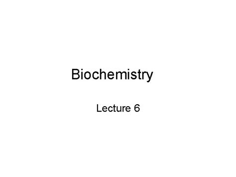 Biochemistry Lecture Functions Of Nucleotides And Nucleic