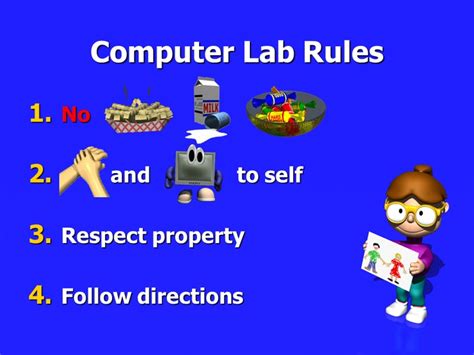 Computer Lab Rules Elementary Computer Lab School Computer Lab Computer Lab