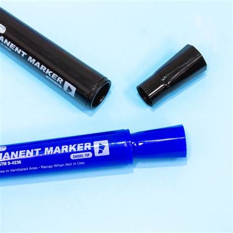 Bazic Black Chisel Tip Jumbo Permanent Markers 3pack Bazic Products