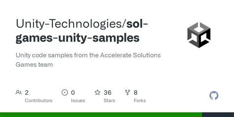 GitHub Unity Technologies Sol Games Unity Samples Unity Code Samples From The Accelerate