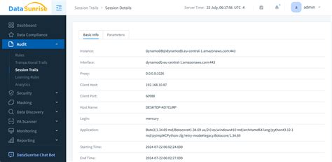 auditoría de datos para amazon dynamodb