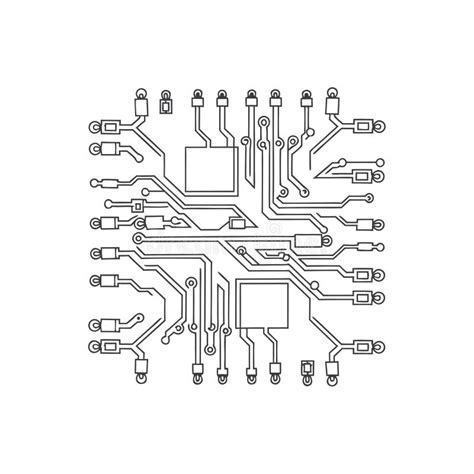 Microchip Layouts Stock Illustrations 10 Microchip Layouts Stock